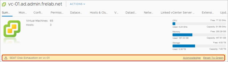 VMware vSphere – Troubleshoot SEAT Disk Exhaustion on vCenter appliance ...