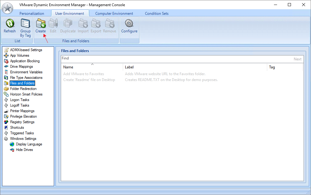 VMware DEM – Files and Folders – bjosoren's IT-Tech blog