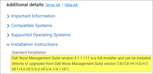 Dell WMS – Upgrade from 4.0 to 4.1.1 – bjosoren's IT-Tech blog