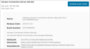 Horizon – Upgrade Horizon Connection Server to v.2406 – bjosoren's IT ...