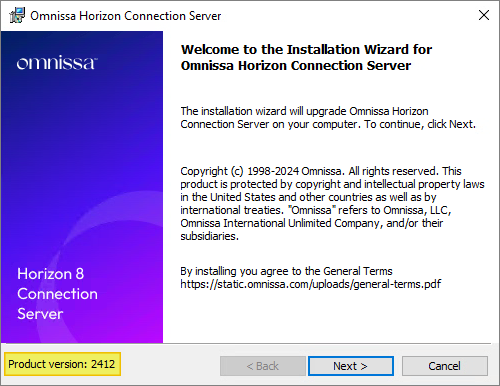 Horizon – Upgrade Horizon Connection Server to v.2412 – bjosoren's IT ...